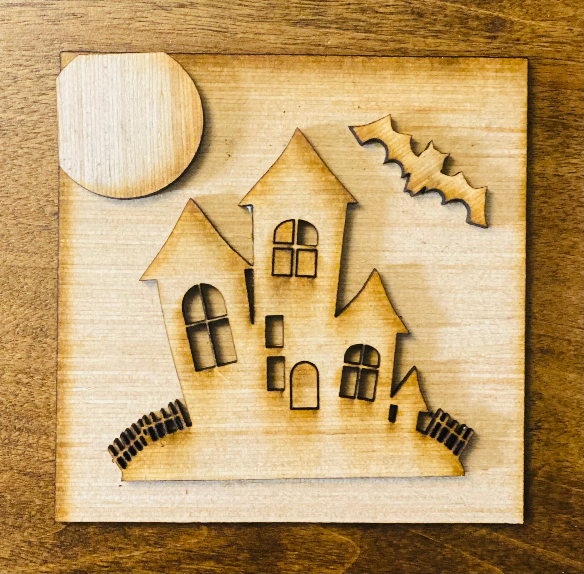 Halloween Haunted House Tile Inserts – Mockingbird and Fox