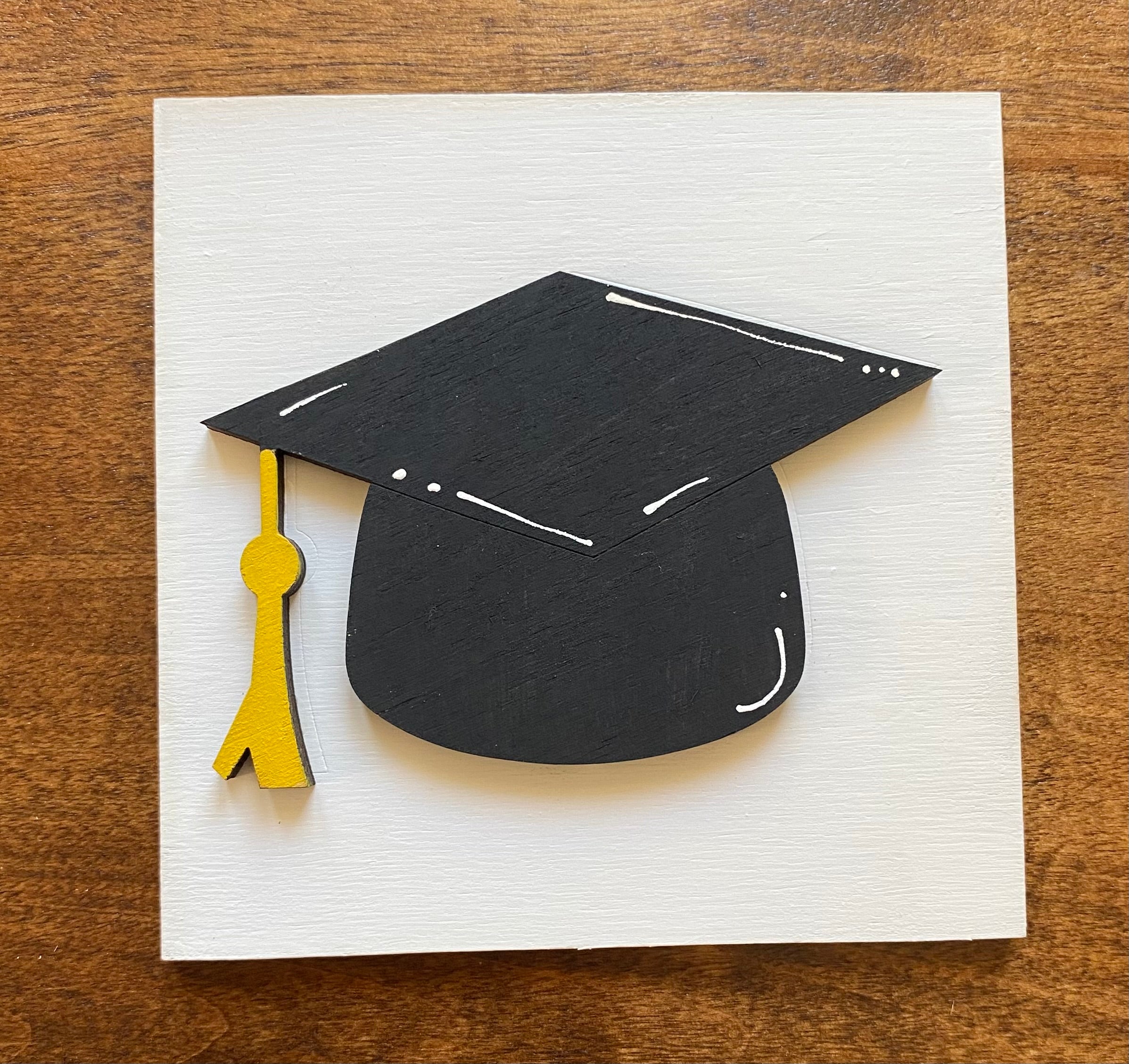 Graduation Cap Tile Insert – Mockingbird and Fox